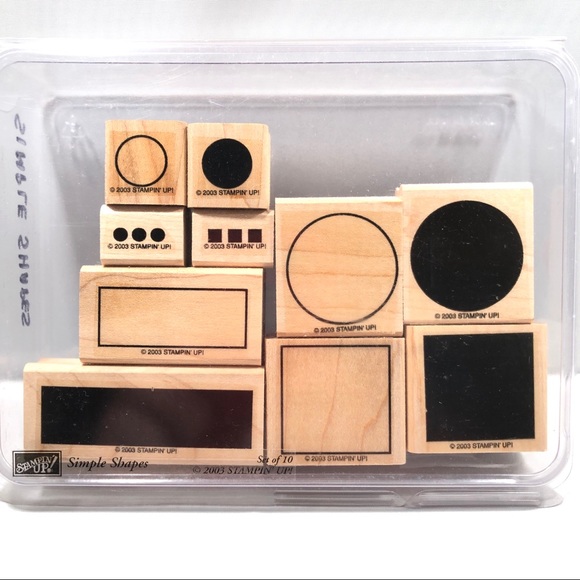 Stampin' Up! | Office | Stampin Up Simple Shapes Stamp Set Of | Poshmark
